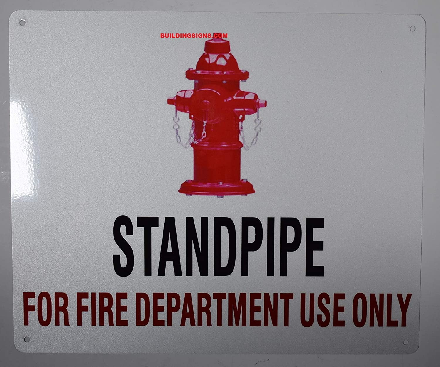 Standpipe for FIRE Department USE ONLY Sign with Image, Engineer Grade ...