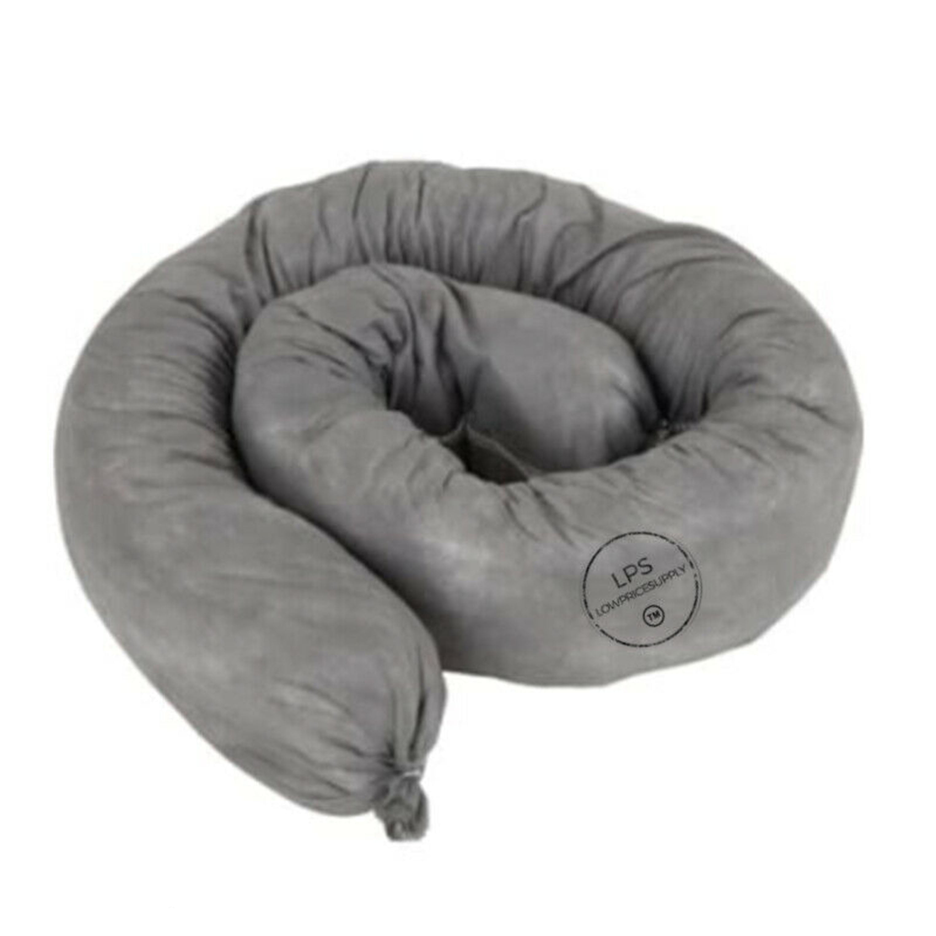 Durable 4 Pack Gray 3" x 48" Mildew-Resistant Absorbent Sock - Water ...