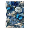 Blue Flowers Butterflies Clouds Crystals Notebook Detachable Coil ...