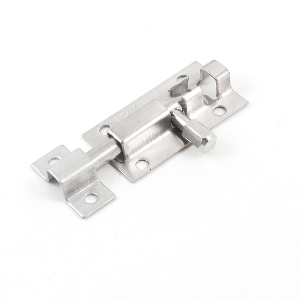 Unique Bargains Silver Tone Stainless Steel Door Window Bolt 2" Long ...