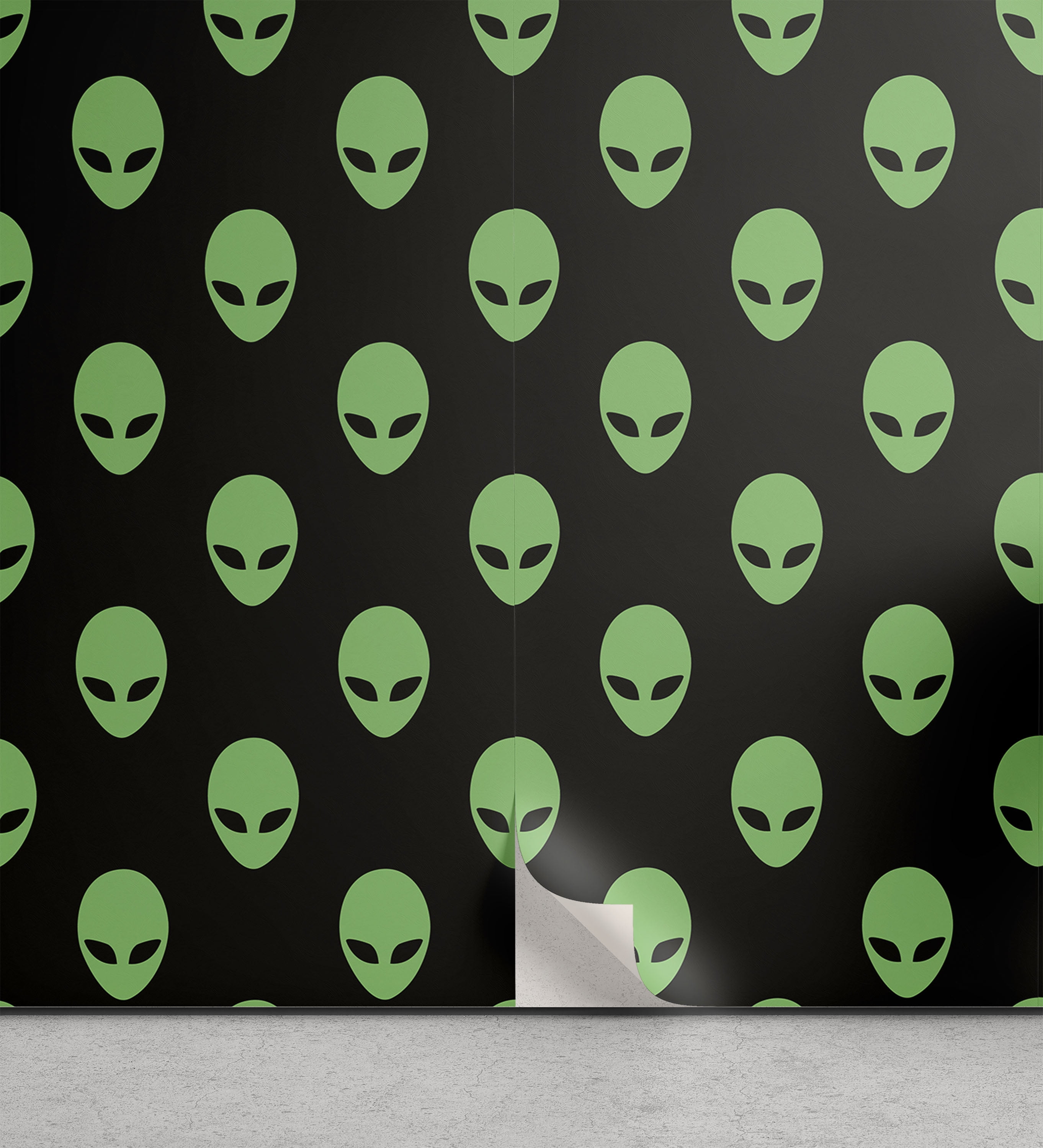 Alien Peel & Stick Wallpaper, Supernatural Martiansal Beings from Other ...