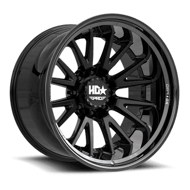LUXXX HD Alloy Rims LHD16 22X12 8165/170 -44 125 Gloss Black Milled ...