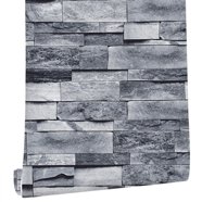Wall Paper Brick Stone Rustic Effect Self-adhesive Wall Sticker Home ...