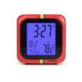 Polaroid Red Desktop Digital Clock with 12/24 Hour Display, Indoor ...