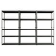 Slsy 3 Pack 72"H x 36"W x 18"D Garage Shelving, Heavy Duty Steel ...