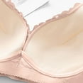 Xflwam Wireless Push Up Bras For Women Plus Size Floral Lace Underwire