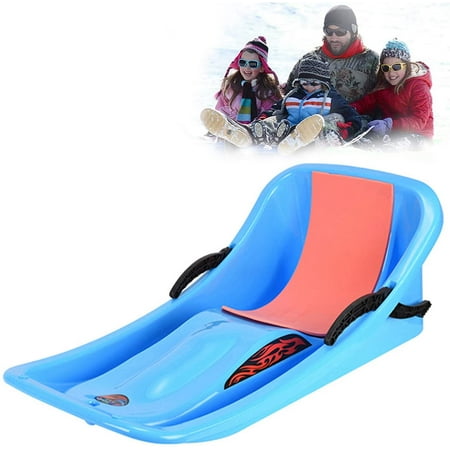 Sledge Bob Sled Sleigh Children Steering Slide with Drawstring & Brake ...