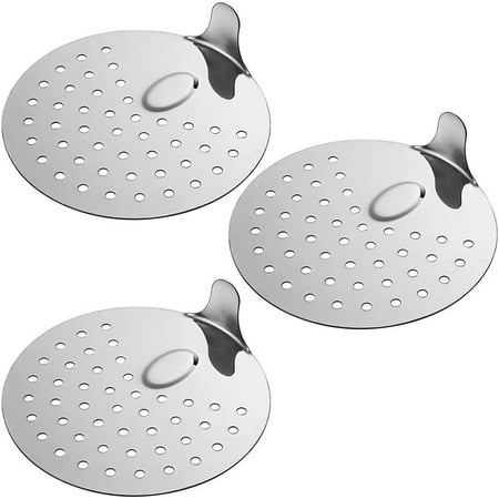 Xizioo 3-Pack Food Can Strainer, Stainless Steel Tuna Press Oil Drainer ...
