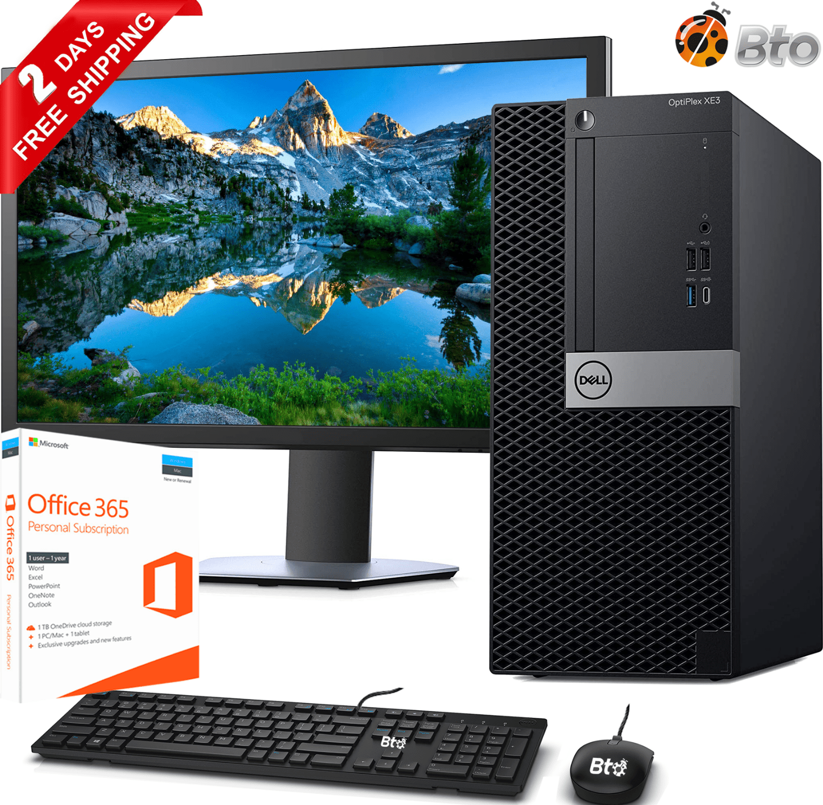 Restored Dell XE3 Computer Tower Core i5 8th Gen. 16GB Ram, 1TB HDD ...