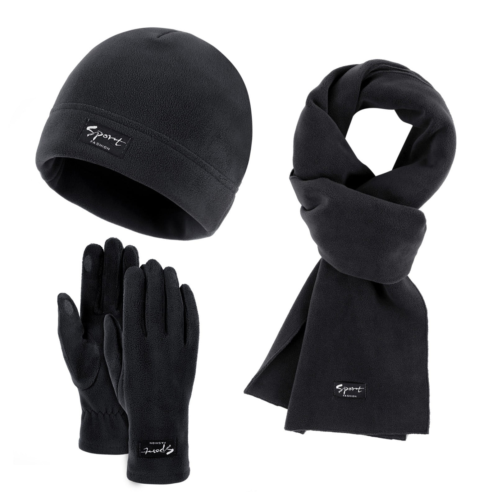 Click here for Pisexur 3 Pcs Winter Hat Scarf Gloves Set  Premium... prices