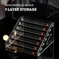 Nail Polish Organizer 7 Layers Nail Polish Holder Acrylic Display Rack ...