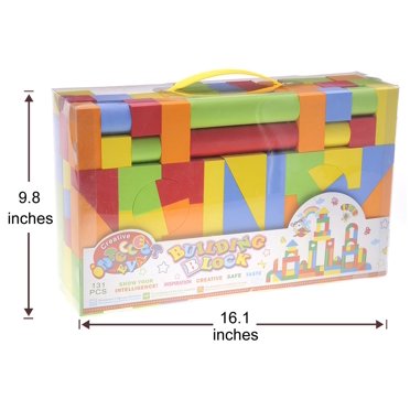 Large Foam Rubber Building Blocks. Ibrick Max 40 (30+10) Pieces ...