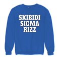 Skibidi Sigma Rizz Crewneck Sweatshirt Funny Goat Gyatt Meme Zoomer ...