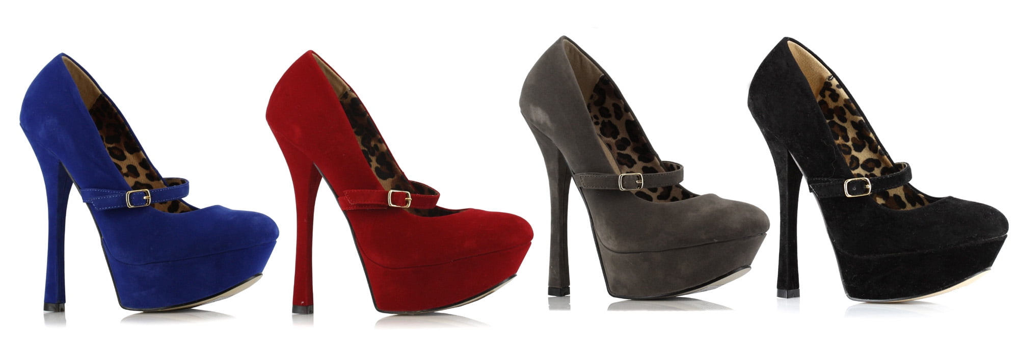 ELLIE 633-PAYTON-V Women 6" Stiletto Heel Platform Velvet Mary Jane ...