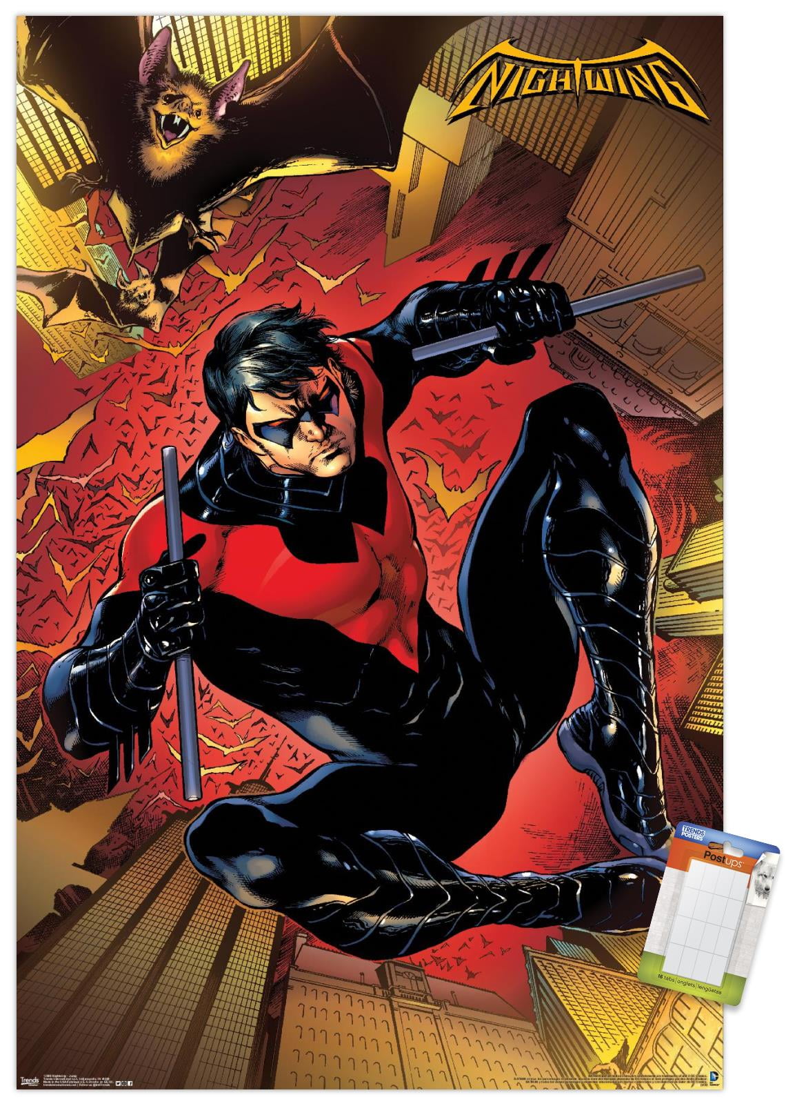 DC Comics - Nightwing - Jump Wall Poster, 22.375" x 34" - Walmart.com