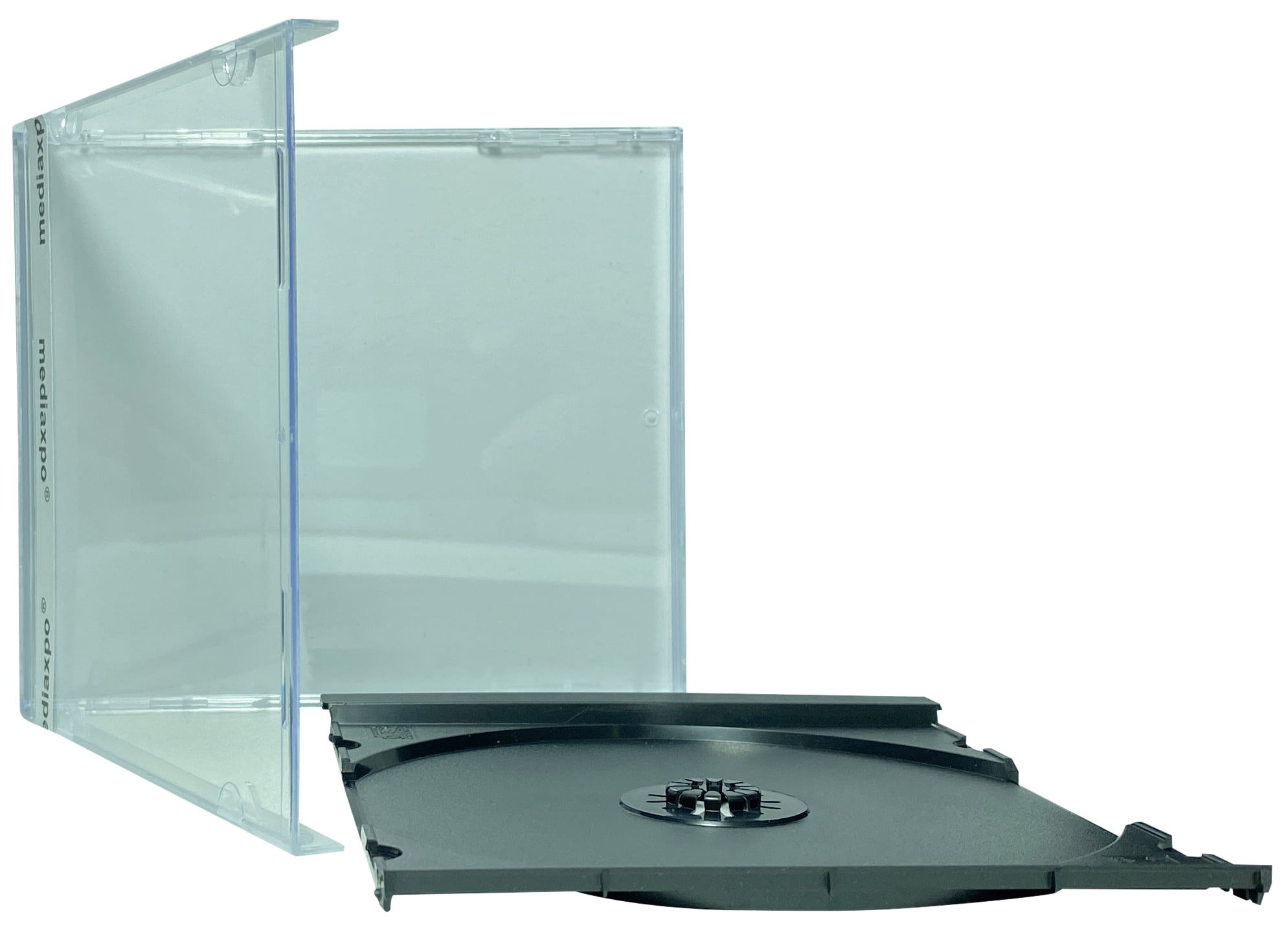 CheckOutStore 100 STANDARD Black CD Jewel Case (Unassembled) - Walmart.com