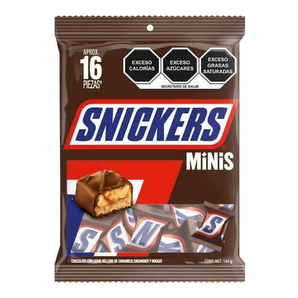 Chocolate Snickers Minis Bolsa 144 g | Walmart en línea