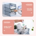 Plastic Stackable Office Letter Organizer Desk Tray,File Box Stackable ...