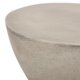 GDF Studio Attola Outdoor Lightweight Concrete Side Table, Light Gray ...