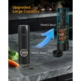 CIRCLE JOY Recharging Salt and Pepper Grinder Set with Charging Base ...