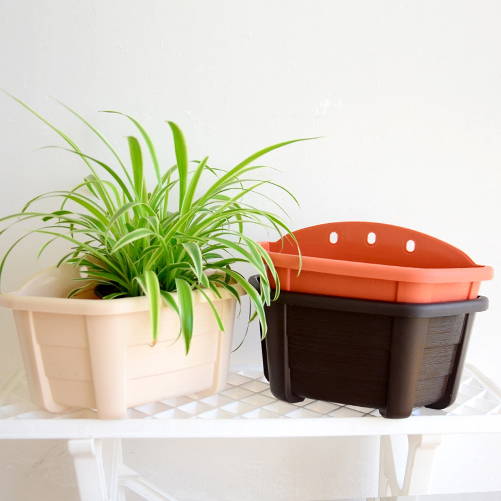 Hariumiu Garden Wall Hanging Flower Pot，Space-saving Family Semi ...