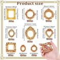 70Pcs 9 Styles Retro Resin Photo Frames for Pictures Embossed Photo ...