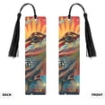 Bearded Dragon Lizards Retro Aluminum Metal Bookmark with Tassel ...