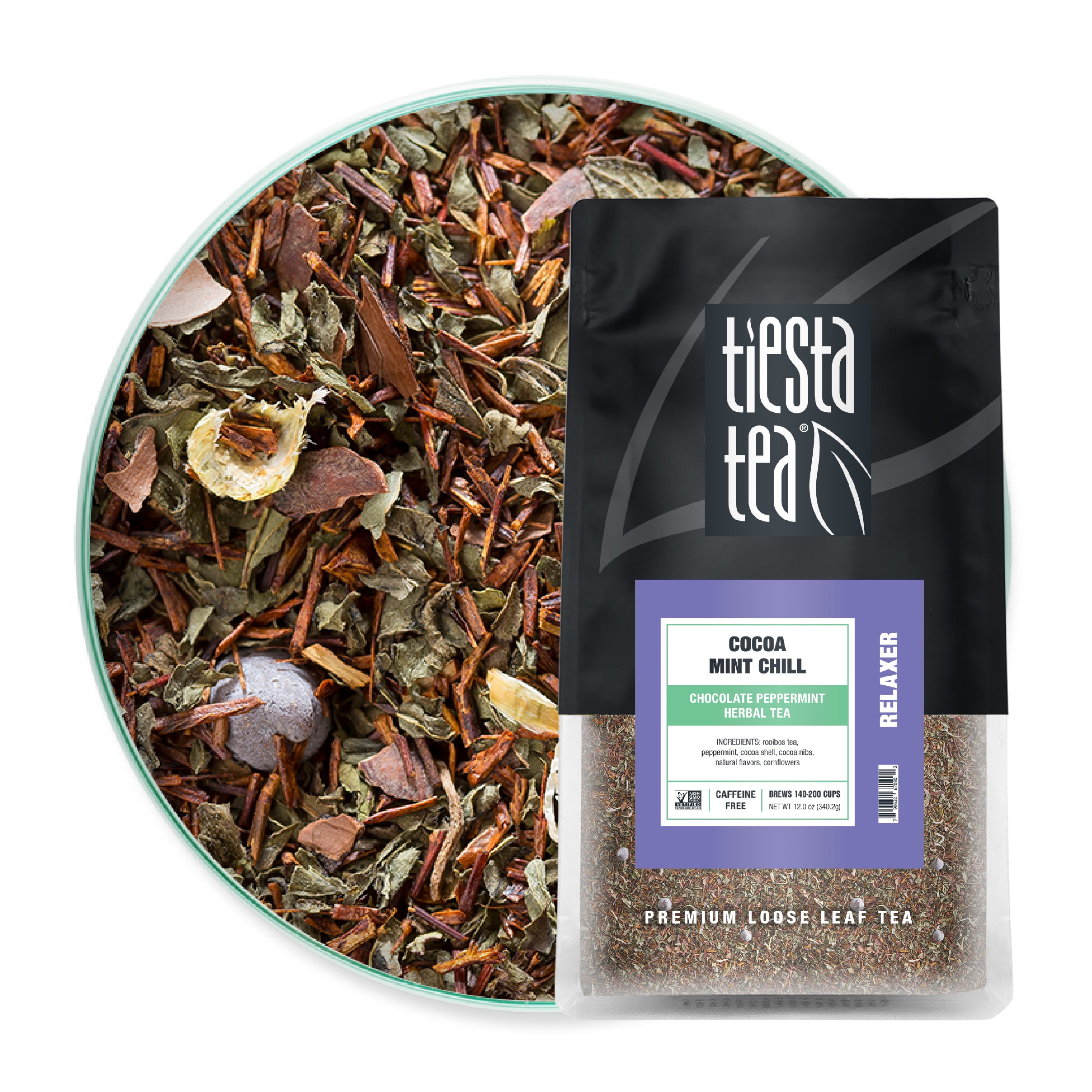 Tiesta Tea Cocoa Mint Chill, Chocolate Peppermint Loose Leaf Herbal Tea ...