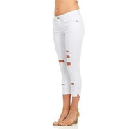 Juniors' Billie 30" Inseam Ripped Knee Skinny Jeans - Walmart.com