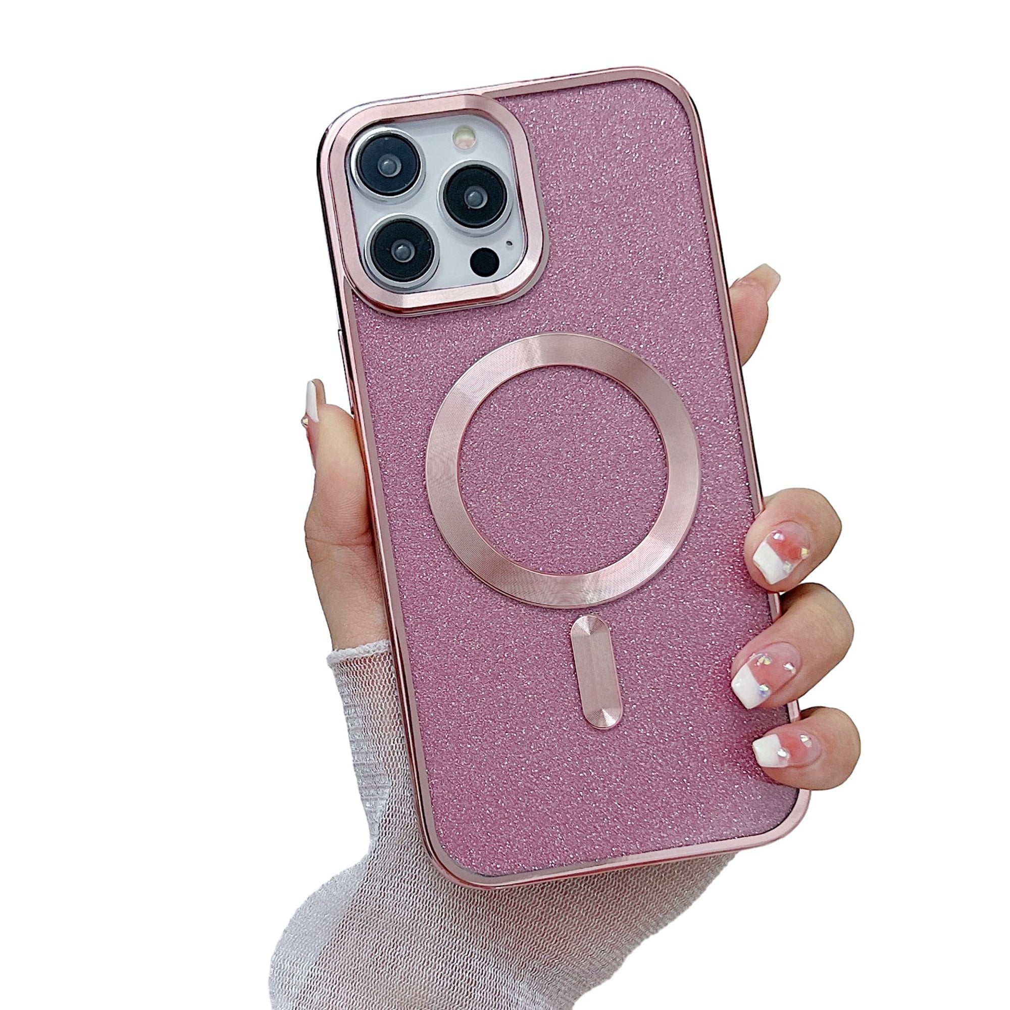 K-Lion MagSafe Compatible iPhone 12 Case, iPhone 12 Magnetic Glitter ...