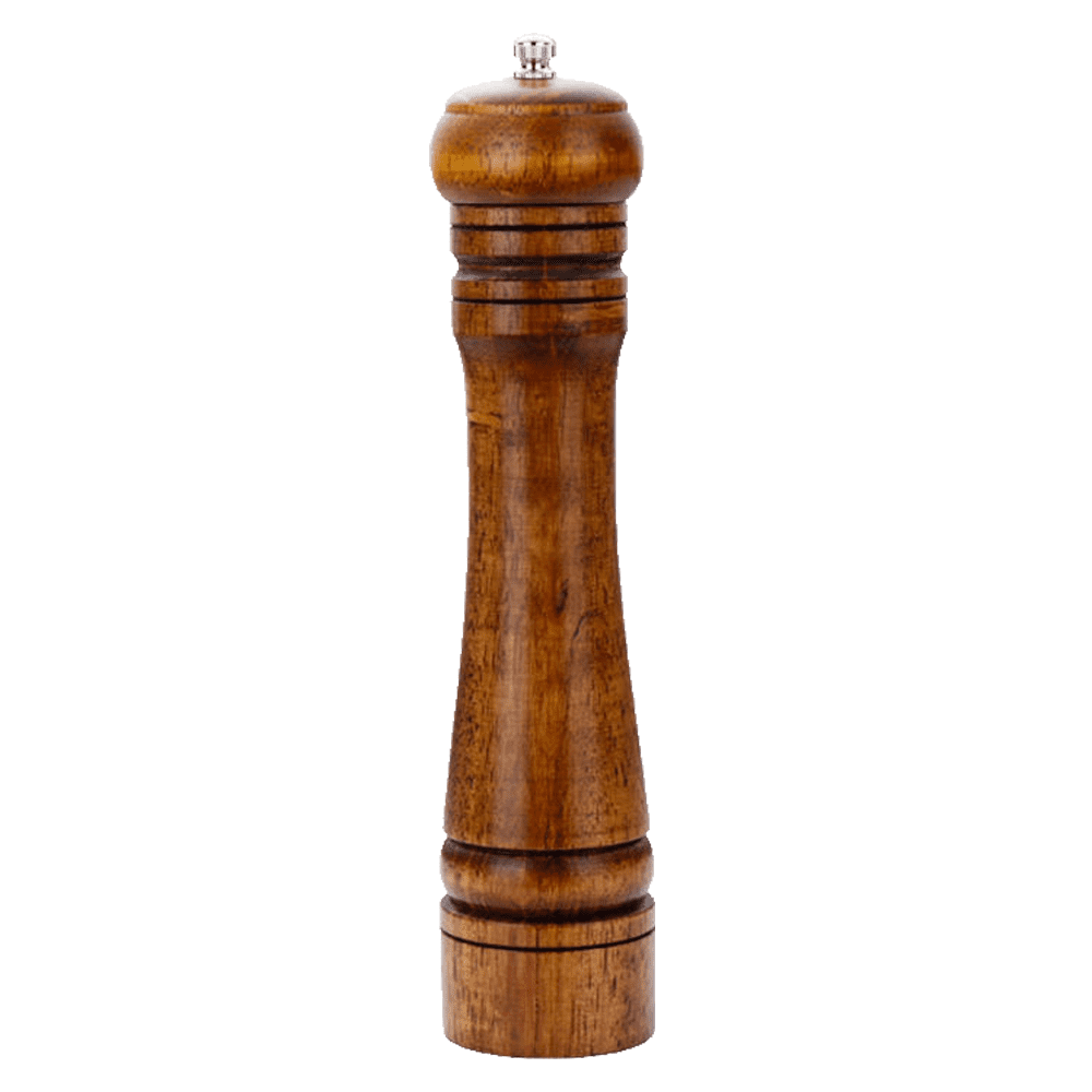 Classic Wooden Pepper Grinder - Herb & Spice Grinder, Comfortable, Easy ...