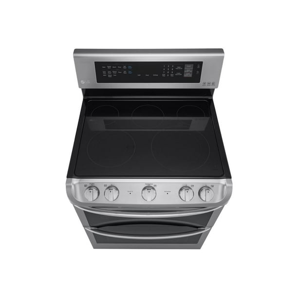 LG LDE4413ST - Range (double oven) - freestanding - width: 29.9 in ...