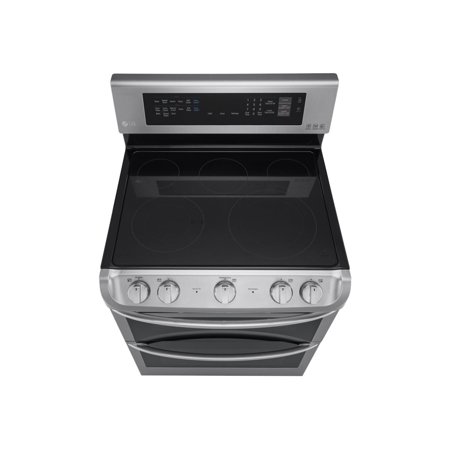 LG LDE4413ST - Range (double oven) - freestanding - width: 29.9 in ...