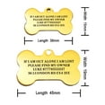 Dog Tag - Personalized Bone Shaped Dog Tags for Dogs, Stainless Steel ...