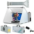 Costway Portable Airbrush Spray Booth Kit with LED Light, Filter Hose ...