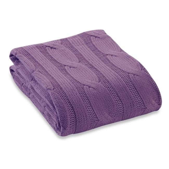 Affinity Linens KCBL100PCT-LLC Soft 100 percent Cotton Knitted Throw ...