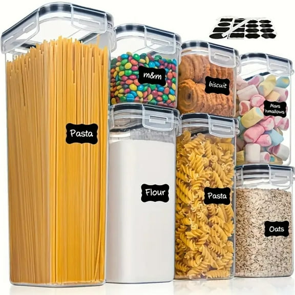 EDHITNR Airtight Food Storage Containers, Kitchen Pantry Organization ...