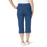 Chic Classic Collection Elastic Waist Capri Pant - Walmart.com