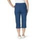 Chic Women's Classic Collection Easy-Fit Elastic Waist Pull-On Capri ...