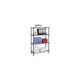 Whalen Steel 4-Shelf Wire Shelving Unit, 36"W, Black, for Garage ...