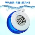 Raindrops Water Energy Clock Bathroom Mini Waterproof Alarm Digital ...