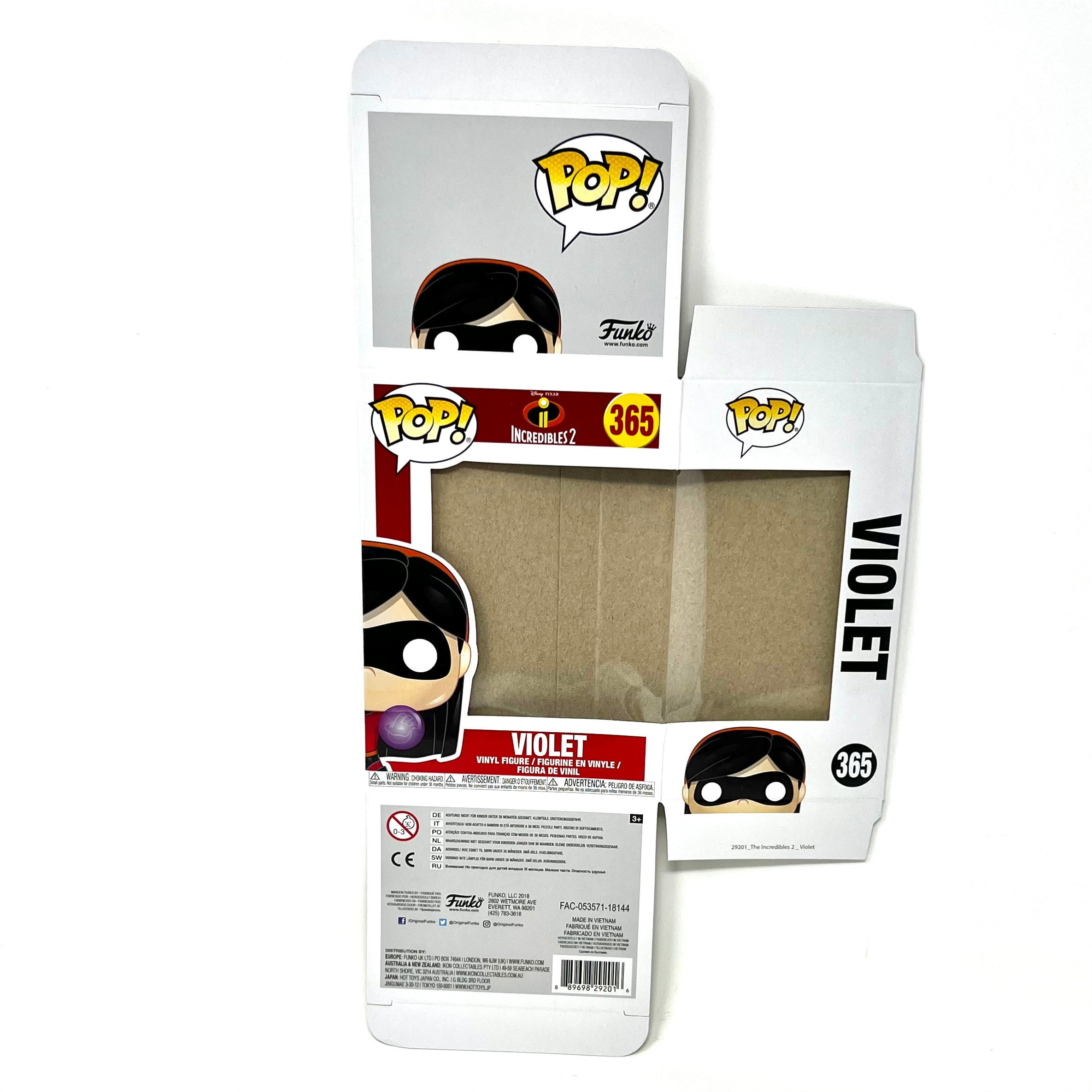 Funko Pop Replacement Empty Box Only - Incredibles 2 Violet #365 ...