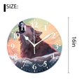 16 Inch Wall Clock Battery Operated Silent Clock Decorative for Office ...