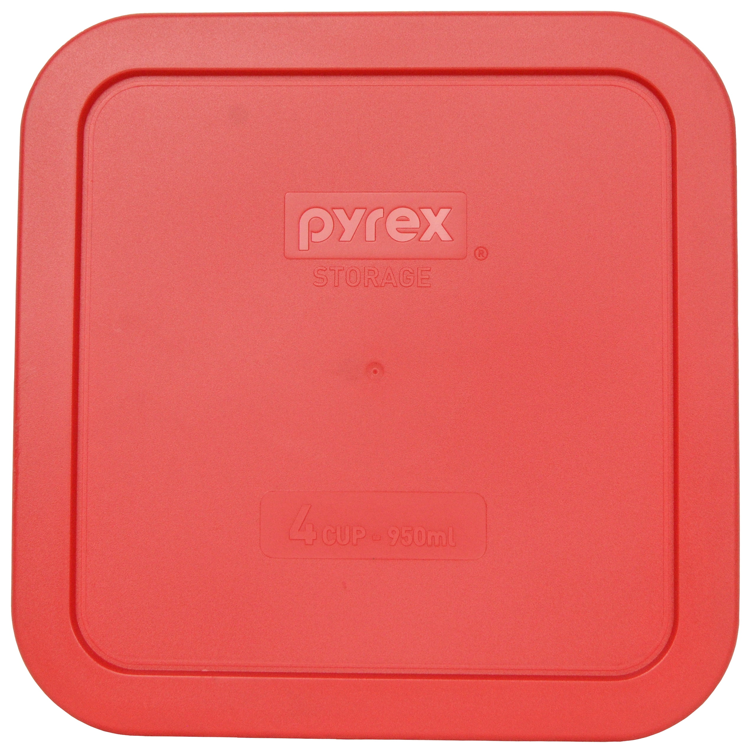 Pyrex 8704-PC Red Plastic Replacement Lid Cover for Pyrex Glass Dish ...