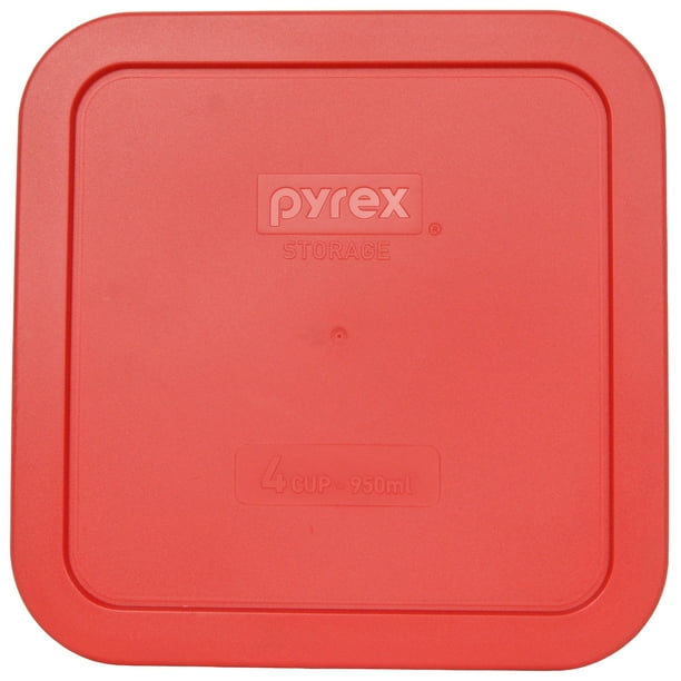 Pyrex 8704-PC Red Plastic Replacement Lid Cover for Pyrex Glass Dish ...