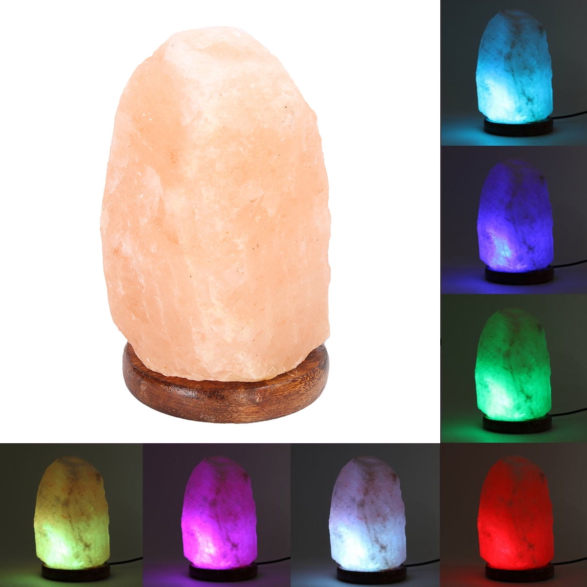 Himalayan Salt Lamp Crystal Rock USB Multi Color Changing LED Light ... Himalayan Salt Lamp Crystal Rock USB Multi Color Changing LED Light ...