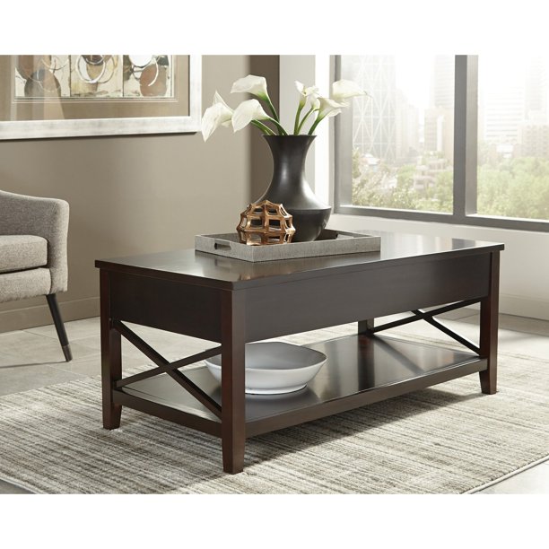 Coaster Life Top Coffee Table in Espresso - Walmart.com