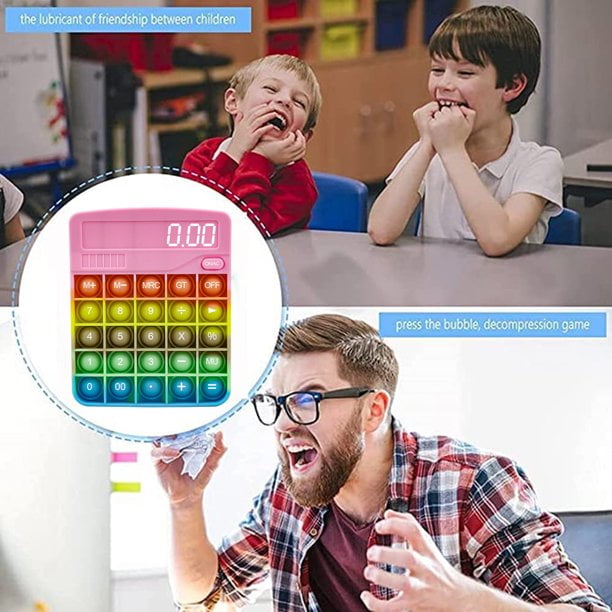 Pop Toy Alphabet Number Print Fidget Blocks Sensory Silicone Push ...