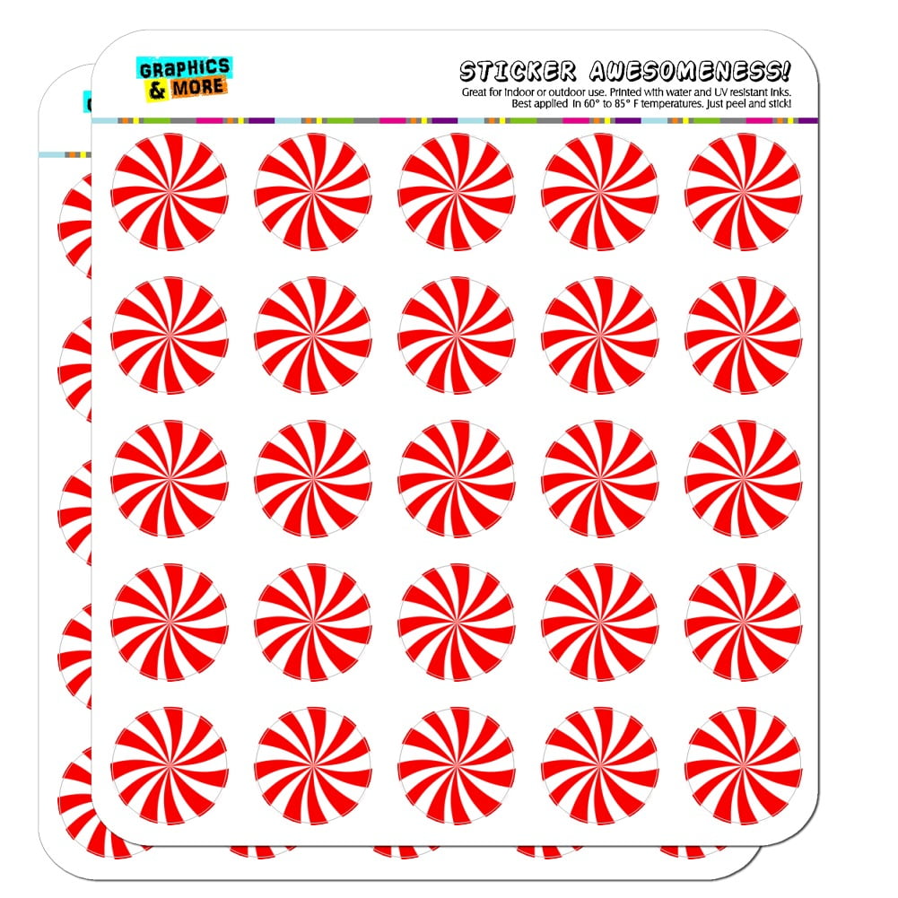 Peppermint Swirl 1" Planner Calendar Scrapbooking Crafting Opaque ...