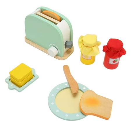 Kids Toaster Toy, Toaster Toy Set Durable Solidwood For Education ...